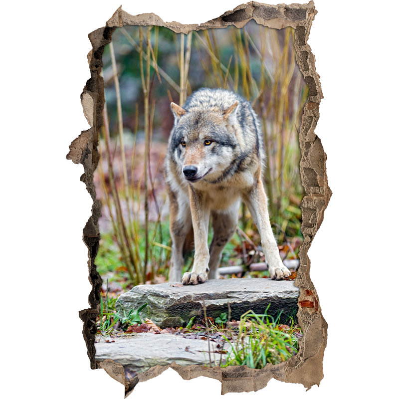 East Urban Home Wandtattoo Anpirschender Wolf | Wayfair.de